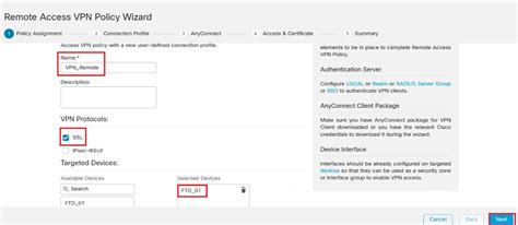 Configure Ssl Vpn Authentication Through Ftd Ise Duo And Active