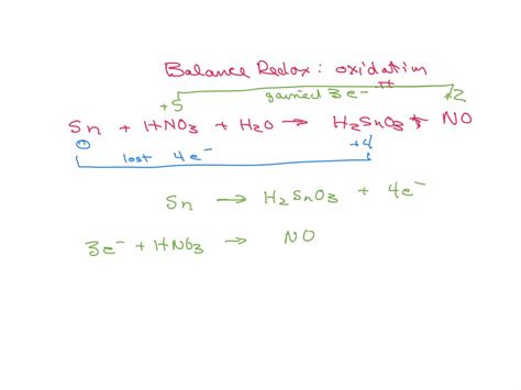 solved balance the following reactions using the oxidation number