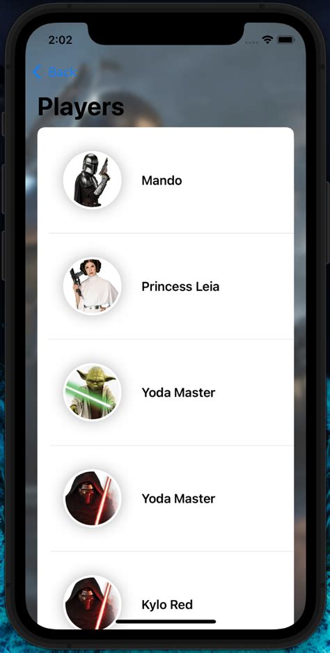 GitHub Wrimicha IOS Star Wars Characters This App Stores Star Wars Characters Selected From