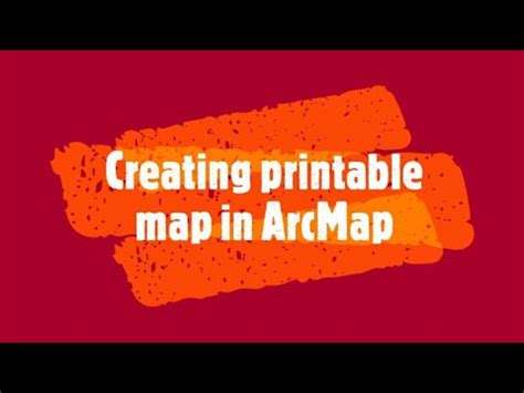 Creating Printable Map In ArcMap How To Export Map In ArcMap YouTube