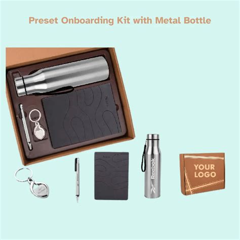 Freshers Onboarding Kit With Metal Grey Bottle Merch Story