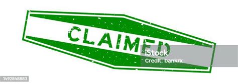 그런지 그린은 흰색 바탕에 육각형 고무 씰 스탬프를 주장했습니다 가능성에 대한 스톡 벡터 아트 및 기타 이미지 가능성 거절