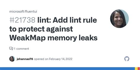 Lint Add Lint Rule To Protect Against Weakmap Memory Leaks · Issue