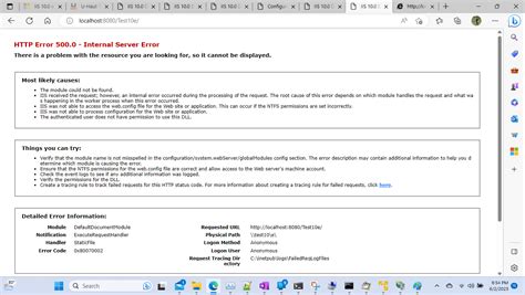 Iis 100 Error 5000 When Directory Browsing For Root Drive Microsoft Qanda