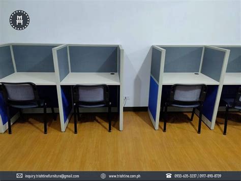 2 Seater Linear Layout Workstation Beige Endtrims Office Partition