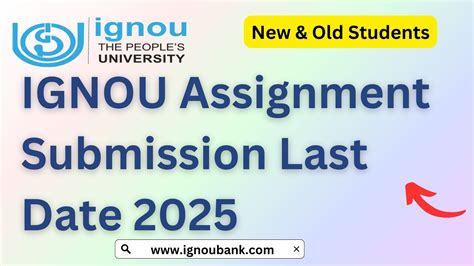 Ignou Assignment Submission Link 2025 How To Submit Your Assignment Online