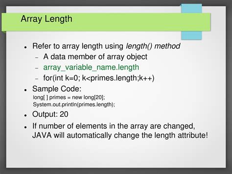 Arrays In Java Visit For More Learning Resources Ppt Download