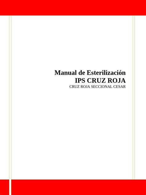 Manual De Esterilizacion Ok Pdf Esterilización Microbiología