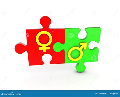 Gender Puzzle Stock Illustration Illustration Of Golden 42966338