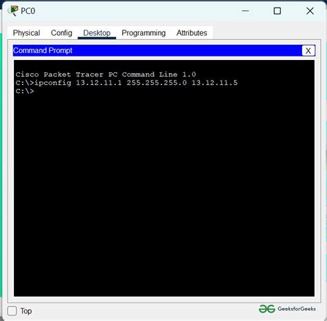 Connection Between Two LANs Topologies In Cisco Using Interface GeeksforGeeks