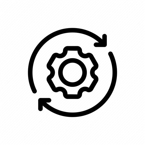 Work In Progress Workflow Strategy Cogwheel Arrows Icon Download On Iconfinder