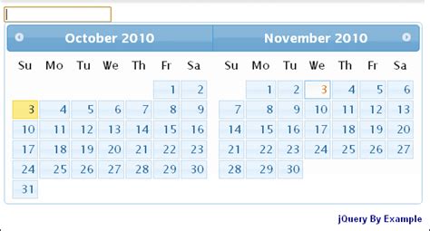 show multiple months in jquery datepicker learning jquery
