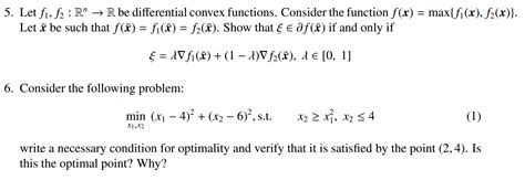 5 Let Fi F2 R → R Be Differential Convex