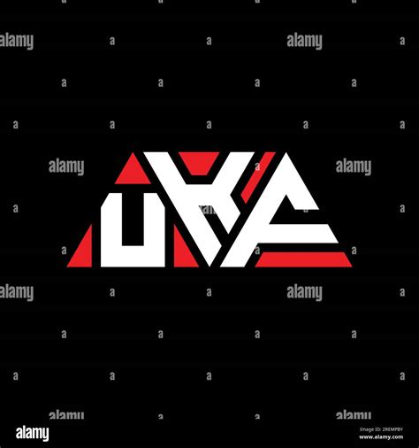 UKF Triangle Letter Logo Design With Triangle Shape UKF Triangle Logo