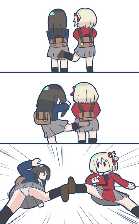 Lycoris Recoil Cute Scene Extended Yurimemes