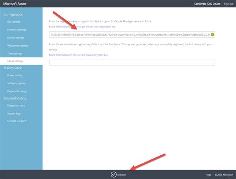 configure microsoft azure storsimple virtual array