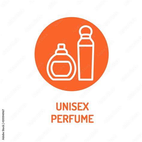 Perfume Unisex Color Line Icon Fragrance Sign Cosmetic Product For Feminine And Male