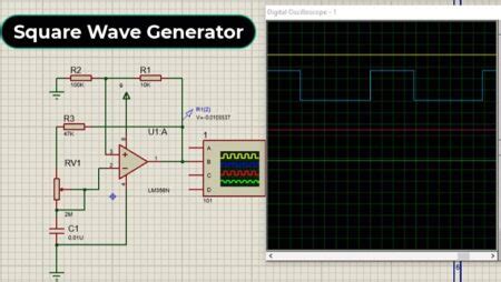 Square Wave Generator Circuit With Op IC LM