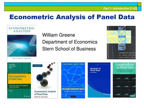 Ppt Econometric Analysis Of Panel Data Powerpoint Presentation Free