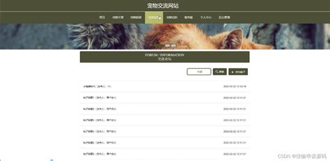 node js毕业设计宠物交流网站 express csdn博客