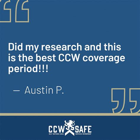 Ccw Safe On Linkedin With A Ccw Safe Membership Youll Receive The Market Best Coverage Built…
