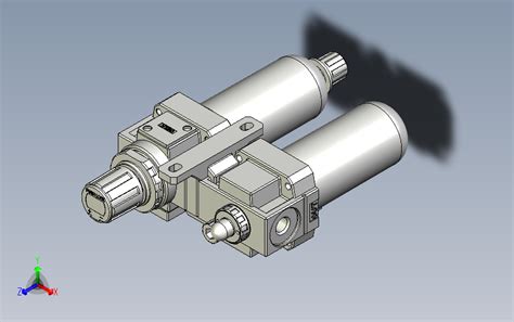 气源处理元件二点式组合3d Nfc 500 06 Mg系列 Step 模型图纸下载 懒石网