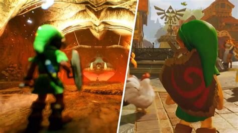 Zelda Remake Ocarina Of Time Intro Remake In Skyrim The Legend Of