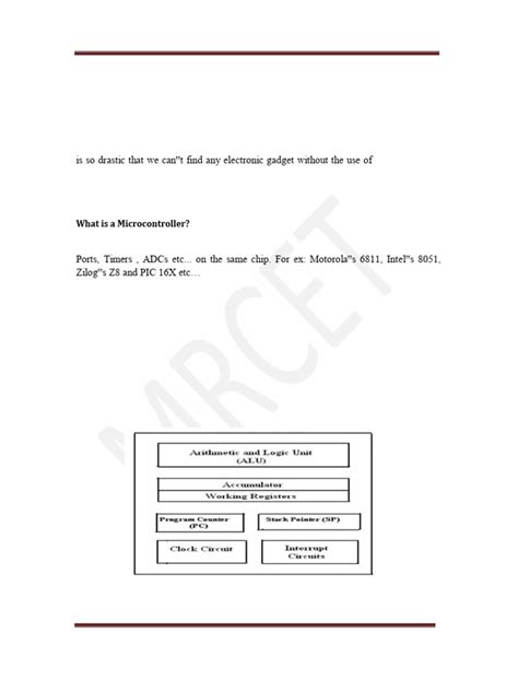 Intel 8051 Micrcontroller Pdf Microcontroller Microprocessor