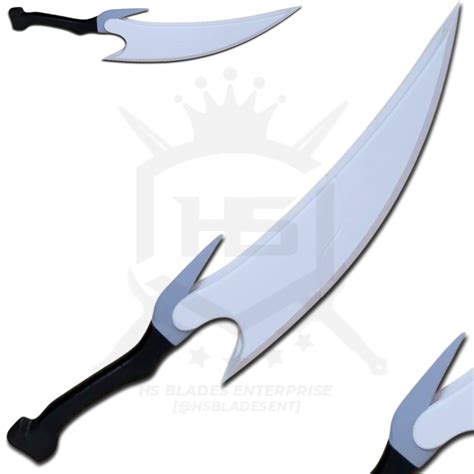 Sunrakus Waxing Jogen Moon Blade Sword From Shangri La Frontier 88 Br 5160 And Damascus Steel