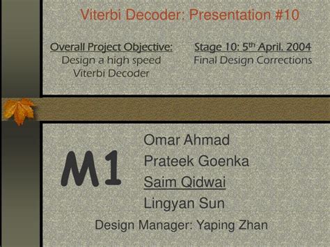 Ppt Viterbi Decoder Presentation 10 Powerpoint Presentation Free