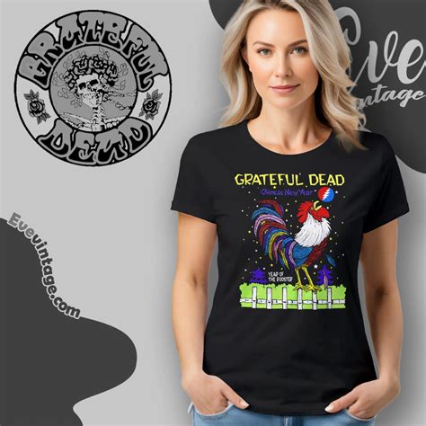 Grateful Dead 1993 Chinese New Year Shirt Year Of The Rooster Eve Vintage
