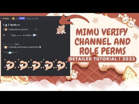 How To Make A Cute Mimu Verification And Anti Spam Slash Commands Easy Guide YouTube