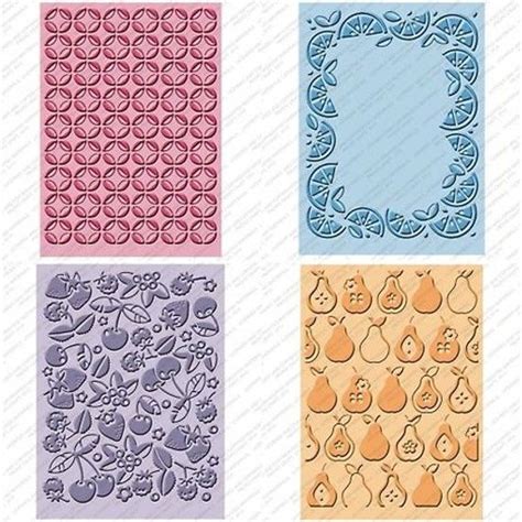 Cuttlebug Embossing Folders Preserves Set Etsy Canada