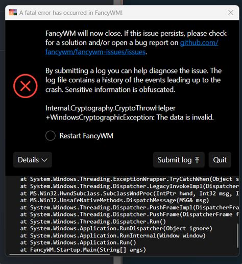 fancywm started crashing · issue 146 · fancywm fancywm · github
