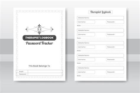 Premium Vector Social Media Passwords Tracker Or Logbook Kdp Interior