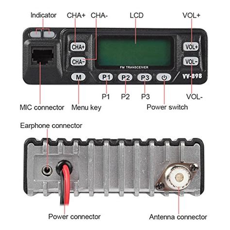 leixen lx vv 898 two way mobile ham radio with programming cable
