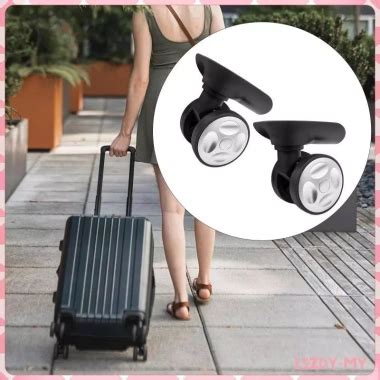 [lszdy] 2x Bánh Xe Thay Thế Hành Lý Bảo Trì Im Lặng Hiệu Suất Cao Xoay