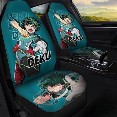 Bnha Izuku Deku Car Seat Covers Custom Anime My Hero Academia Car