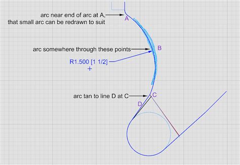 How To Draw Arc Tan At End Of Line D And Near To A And B Rhino For Windows Mcneel Forum
