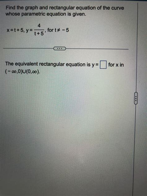 answered find the graph and rectangular equation… bartleby
