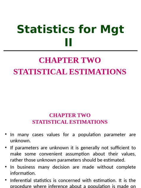stat ii ch 2 pdf estimator bias of an estimator
