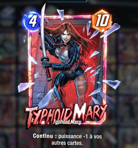 Typhoid Mary Carte Ultra Marvel Cartes Carte
