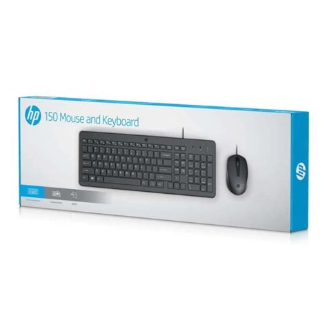 Jual Paket Combo Keyboard Hp 150 Mouse Hp 150 Wired Shopee Indonesia