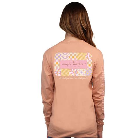 Sale Simply Southern Groovy Logo Long Sleeve T Shirt Simplycutetees