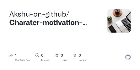 Github Akshu On Githubcharater Motivation Generator
