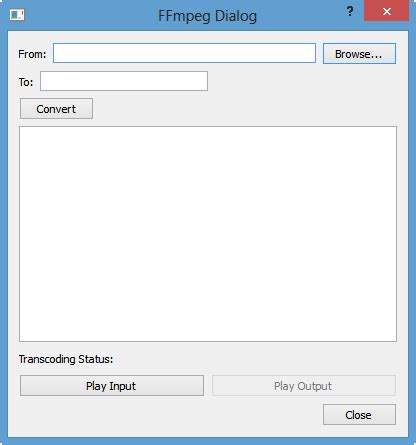 Qt Tutorial FFmpeg Converter Using QProcess