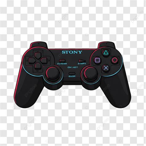 joystick console game controller neon effect playstation or ps 5