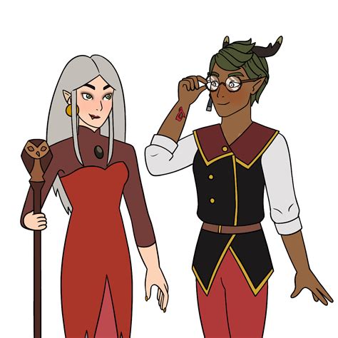 Claudia And Terry From The Dragon Prince Celebrating Halloween 😁 Don