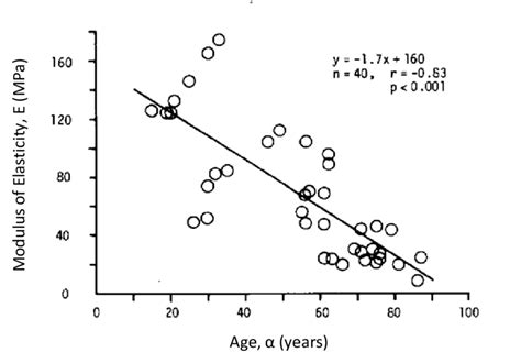 Experimentally Determined Relationship Between Age And Modulus Of Download Scientific Diagram