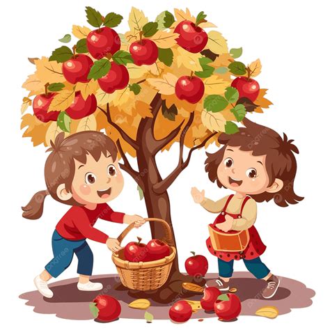 High Resolution Apple Picking Clipart For Creative Projects
